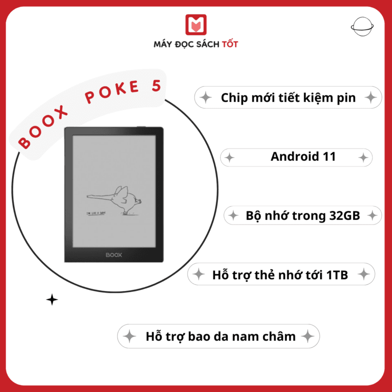 Boox Poke 5 - Máy 6 inch tốt nhất của Onyx Boox
