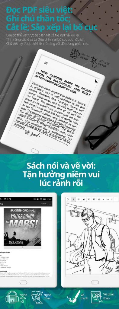 Likebook Muses (Cũ) - Máy đọc sách ghi chú giá rẻ