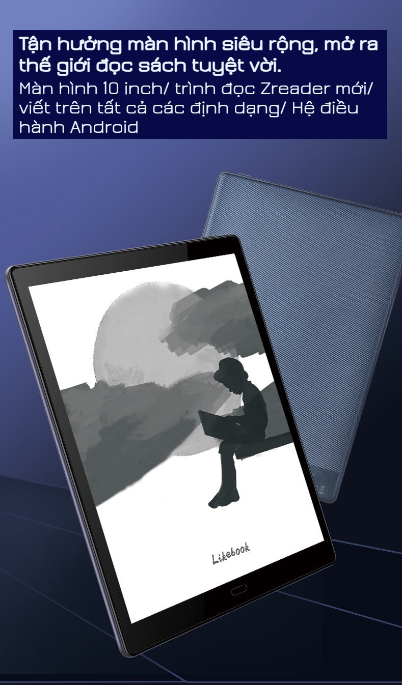 Likebook P10 Wacom - Màn hình 10 inch, giá rẻ, hỗ trợ ghi chú